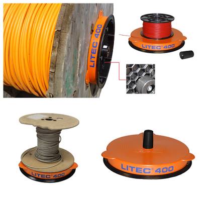 Dérouleur vertical pour bobines et touret - LITEC 400 - Plastique